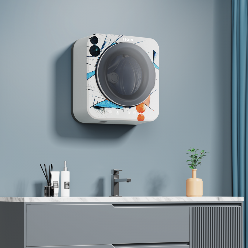 LECHO small front-loading wall-mounted washing machine