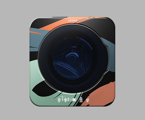 LECHO small front-loading wall-mounted washing machine